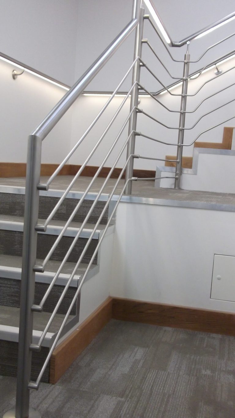 Illuminated handrails fitted at Student accommodation in Cambridge | BPI